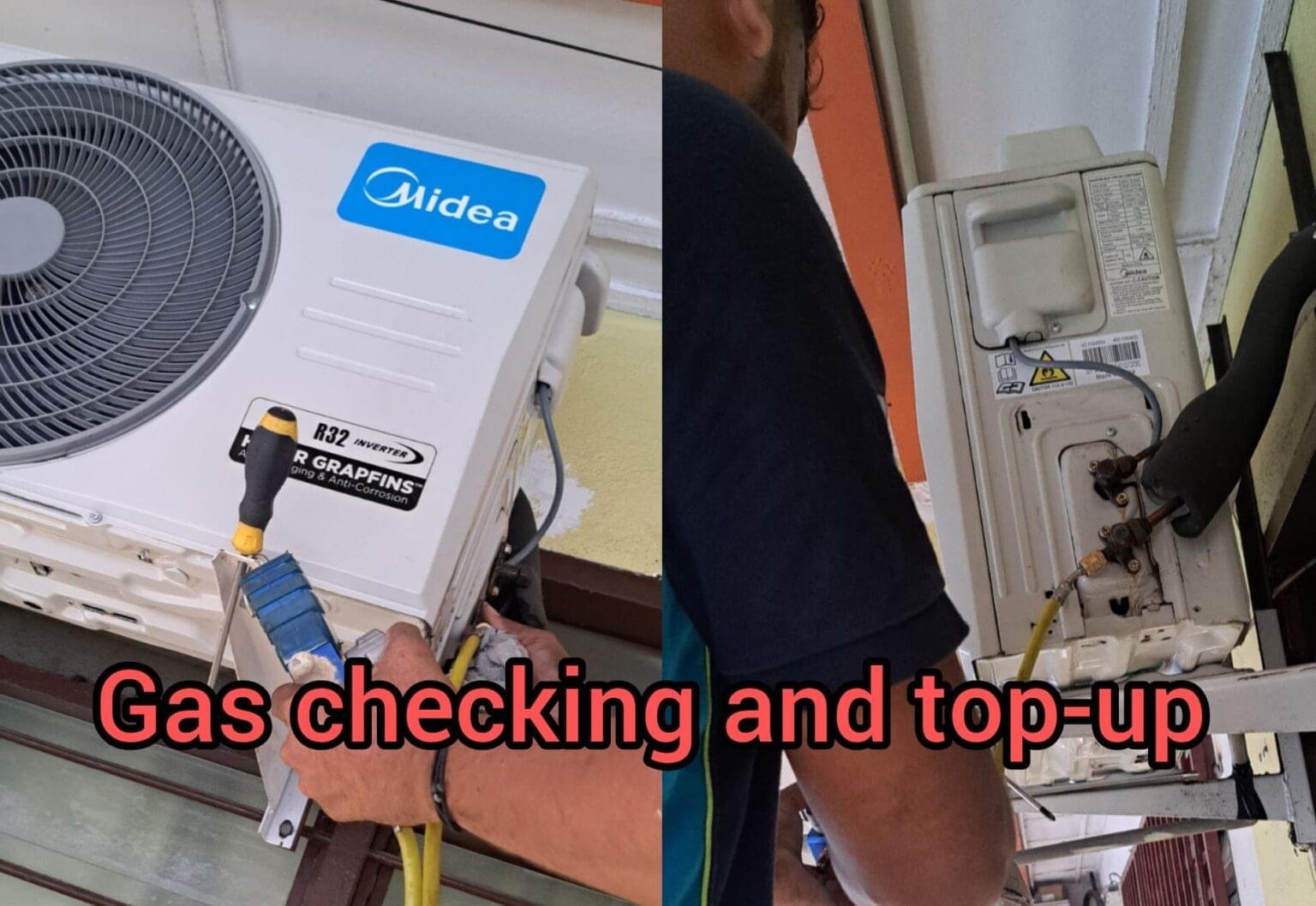Aircond Gas Top-Up | R32, R410a & R22 Service